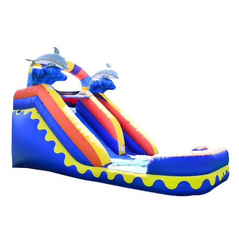 H2-2148 Mini dolphin style inflatable water slide - China Bounce House